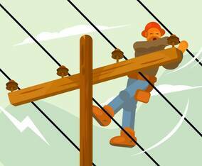 Lineman Vector Art & Graphics | freevector.com