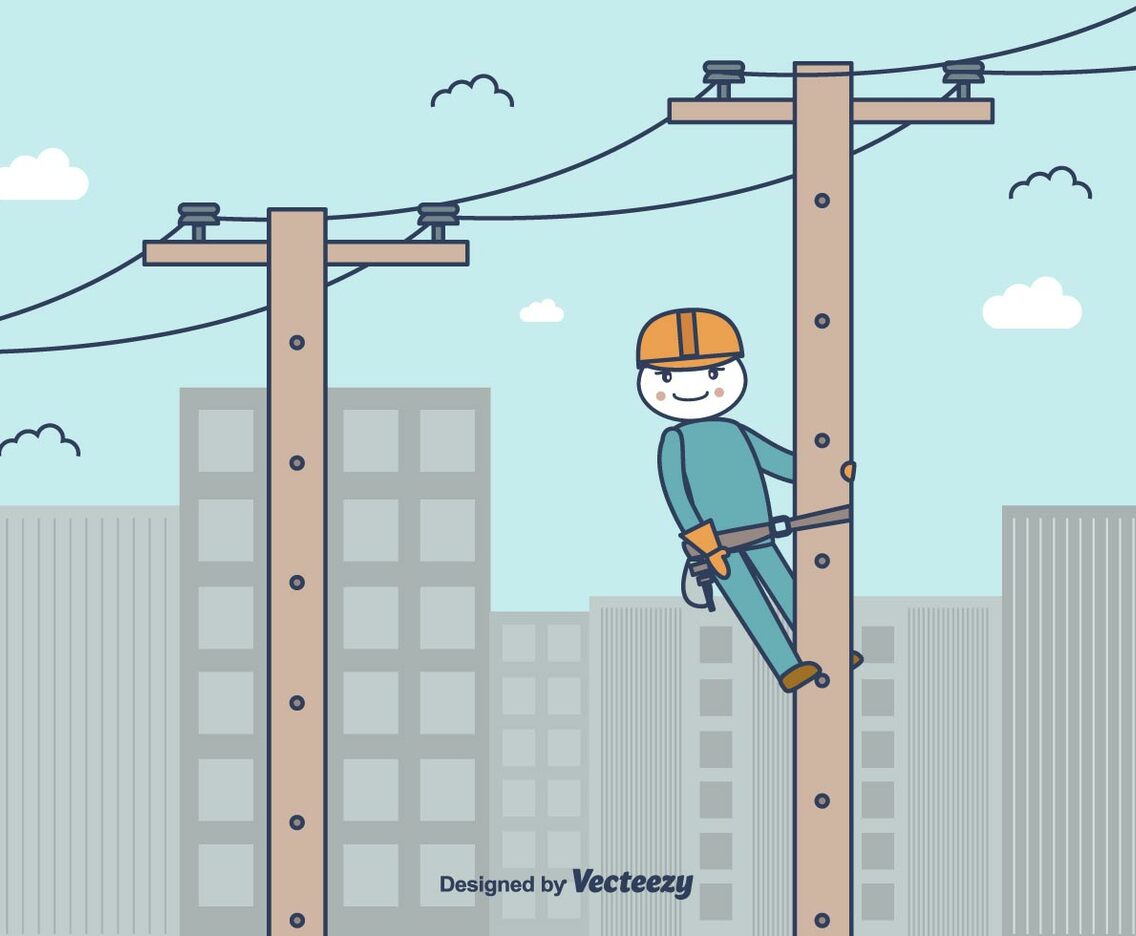Lineman Vector Vector Art & Graphics | freevector.com