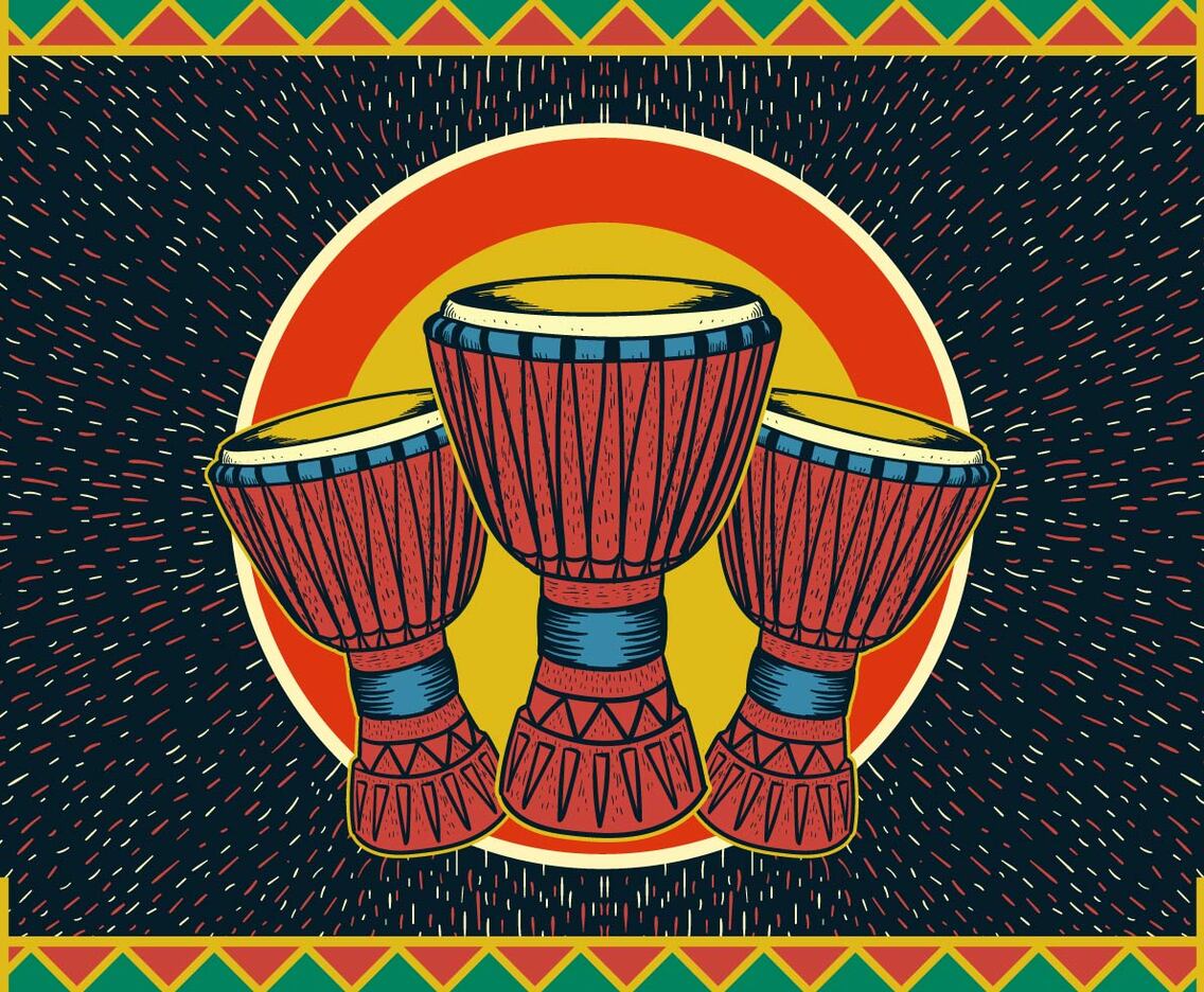 Djembe Poster Vector Art & Graphics | freevector.com