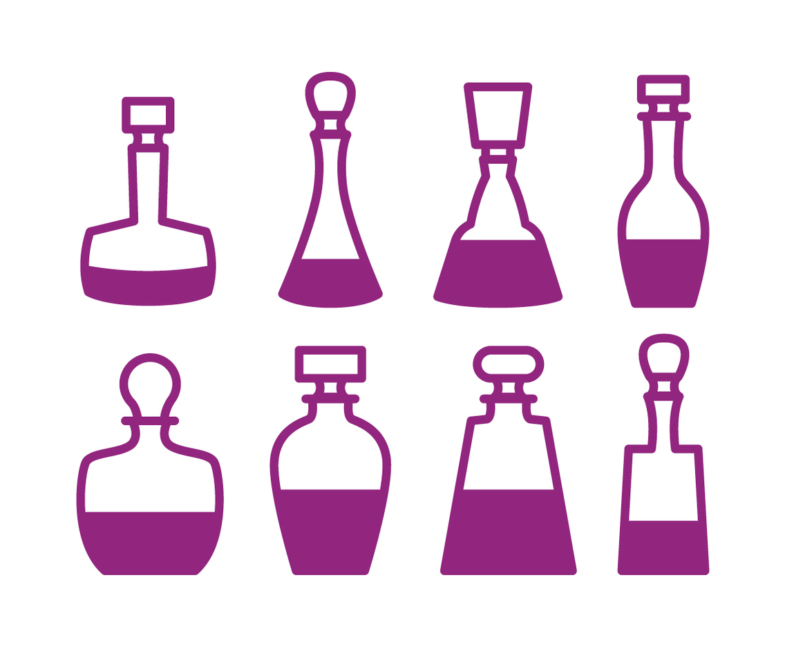 Decanter Icons Vector Art & Graphics | freevector.com