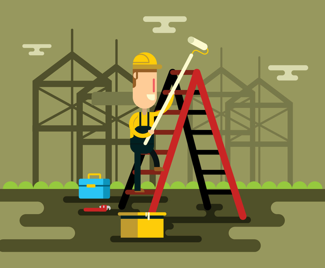 Tradesman Worker Vector Vector Art & Graphics | freevector.com