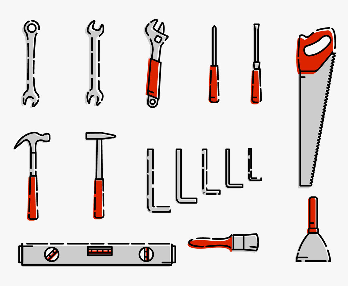 Hardware Tool Set Vector Vector Art & Graphics | freevector.com