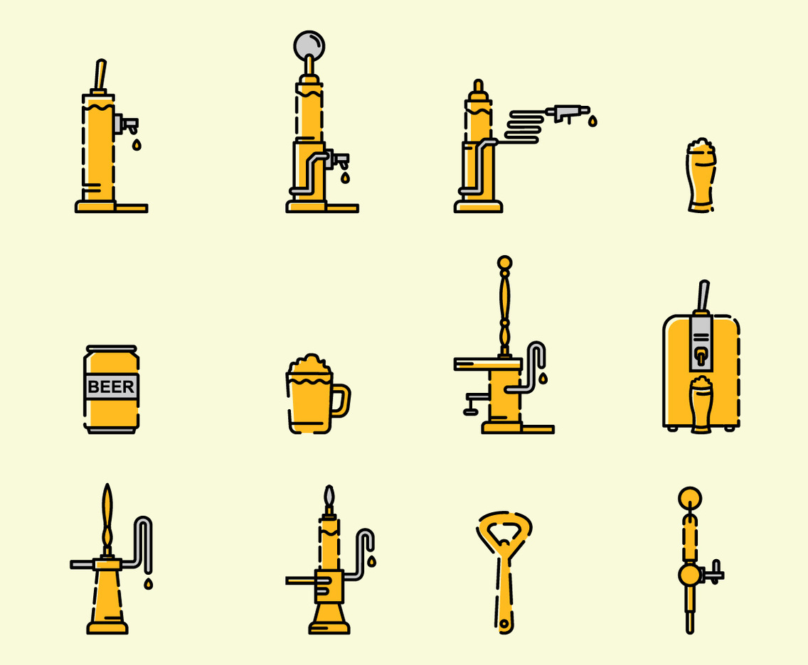 Free Beer Vector Icons Vector Art & Graphics | freevector.com