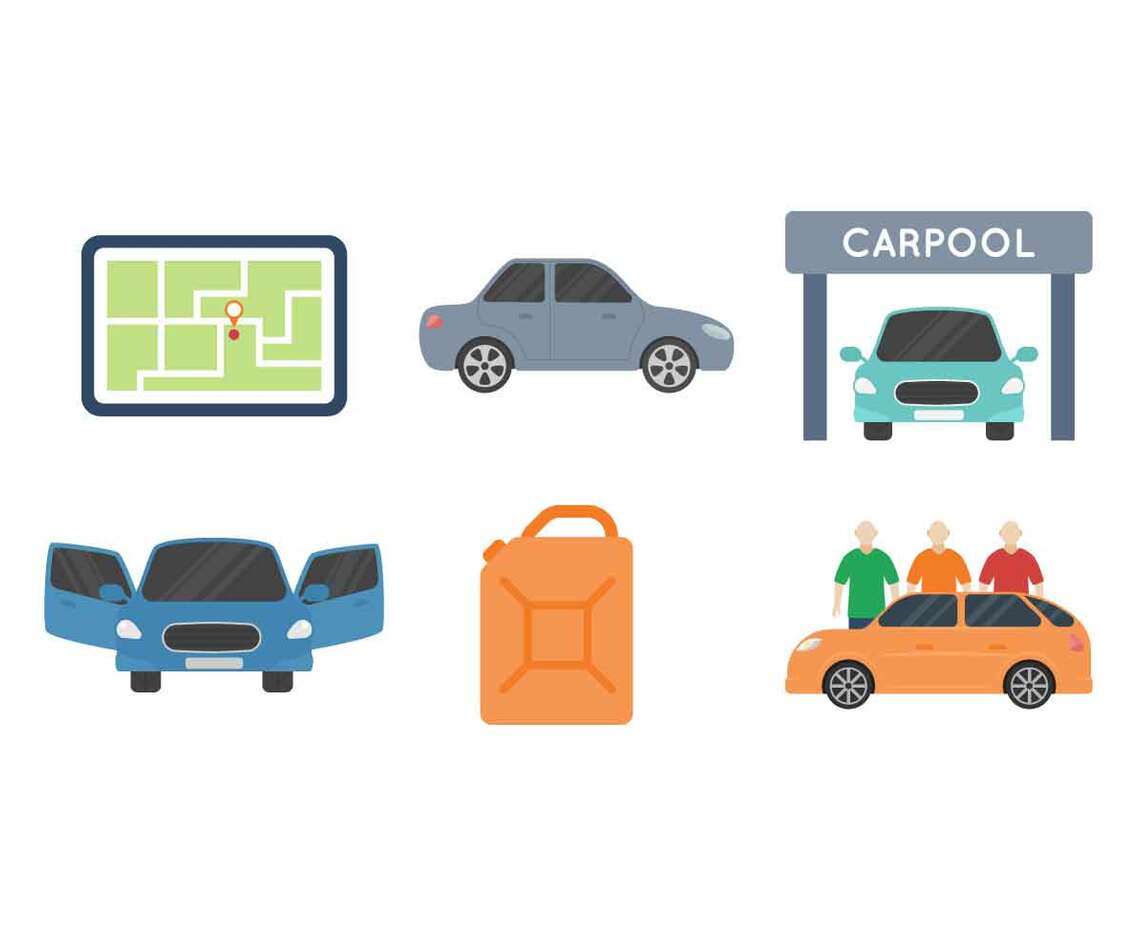 Free Unique Carpool Vectors Vector Art & Graphics | freevector.com