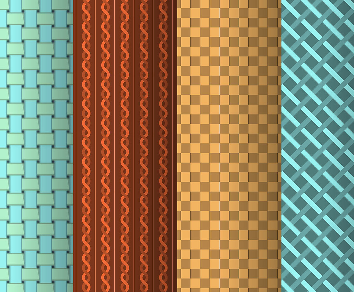 Plait And Woven Pattern Collection Vector Art & Graphics | freevector.com