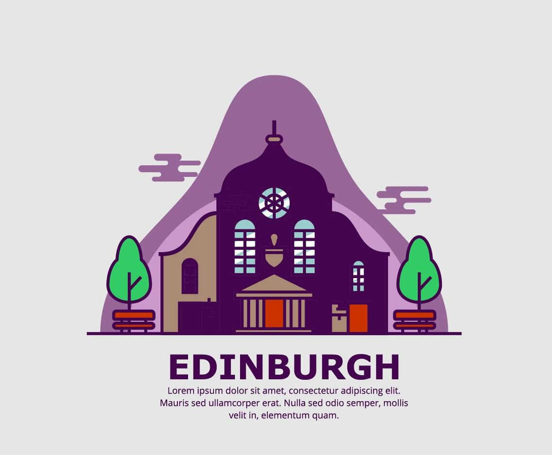 Edinburgh Background Vector Art & Graphics | freevector.com