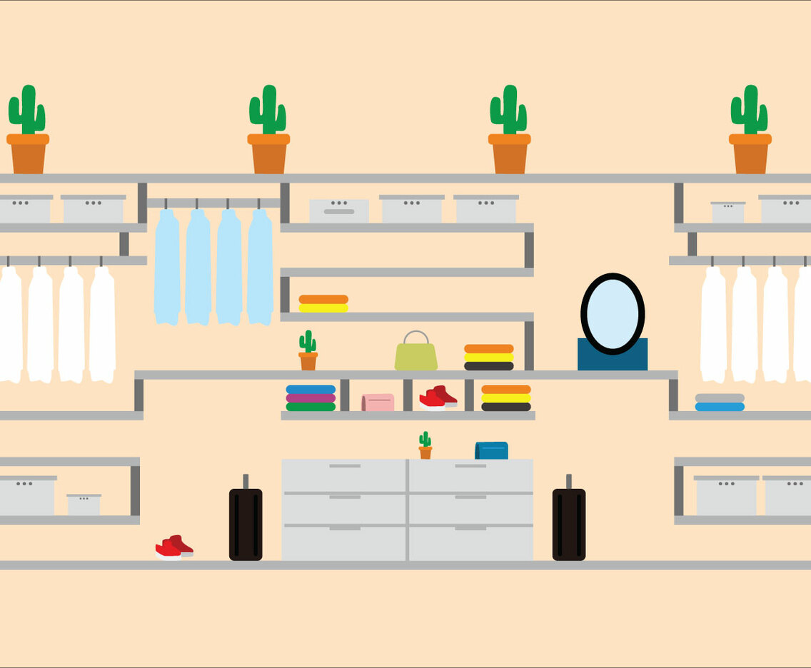 Modern Flat Dressing Room Icons Vector Art & Graphics | freevector.com