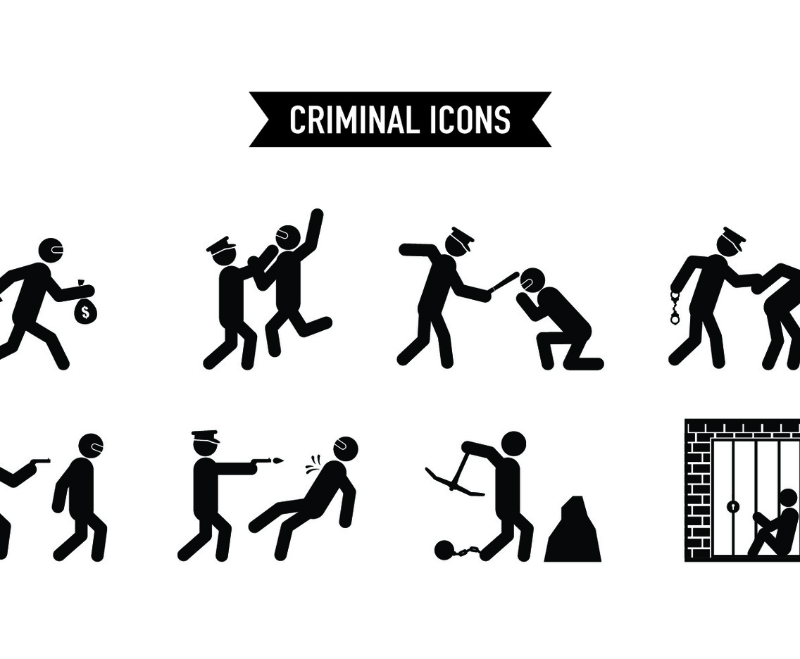 Set Of Theft Icons Vector Art & Graphics | freevector.com