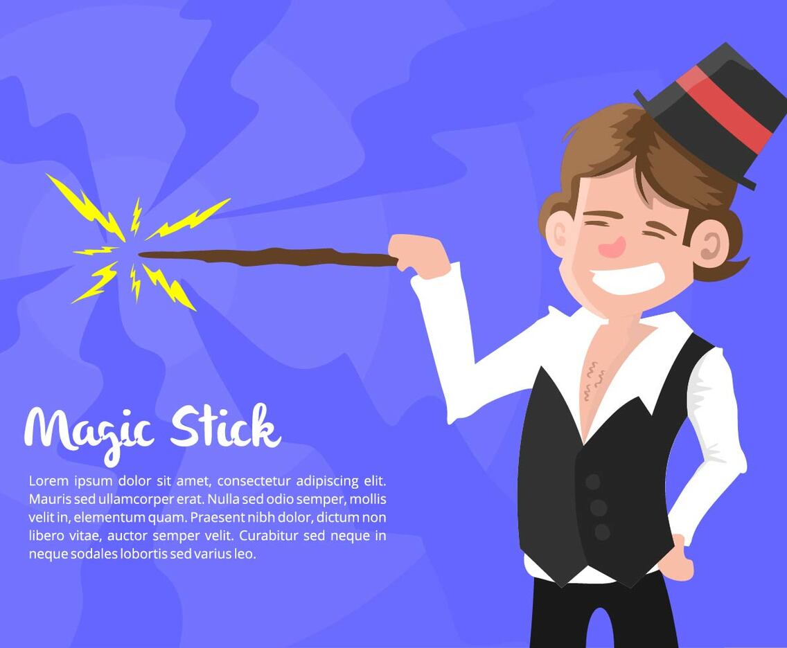Magician Illustration Vector Art & Graphics | freevector.com