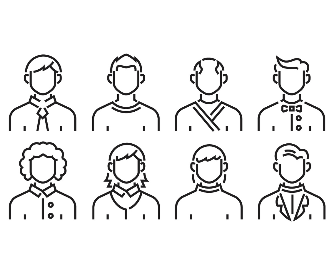 Men Avatars Vector Art & Graphics | freevector.com