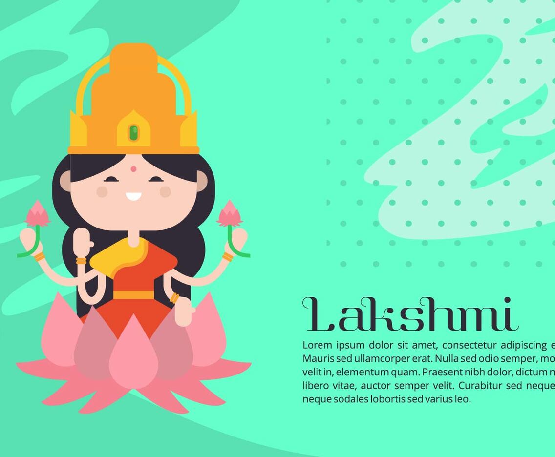 Lakshmi Background Vector Art & Graphics | freevector.com