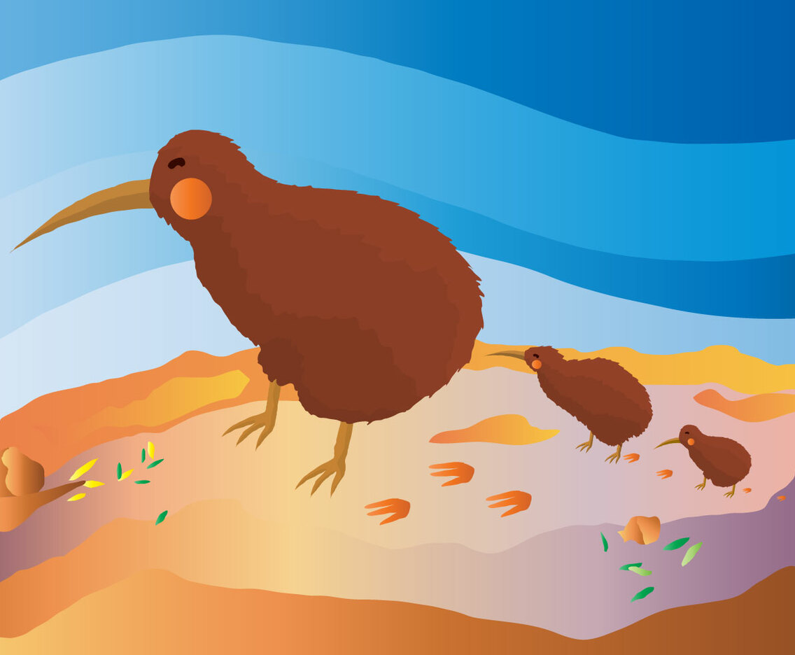 Free Kiwi Bird Vector Illustration Vector Art & Graphics | freevector.com