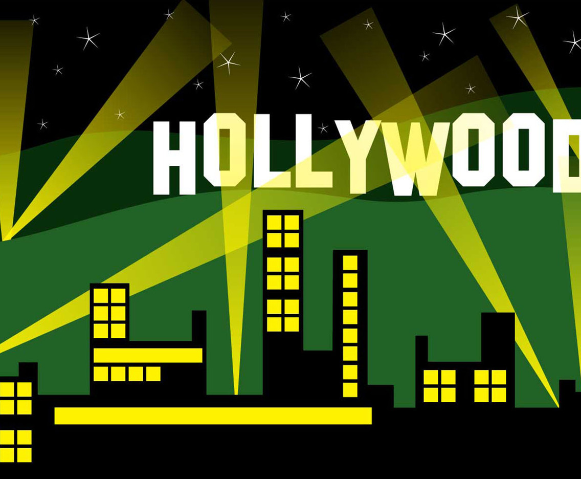 Hollywood City Landscape Vector Art & Graphics | freevector.com