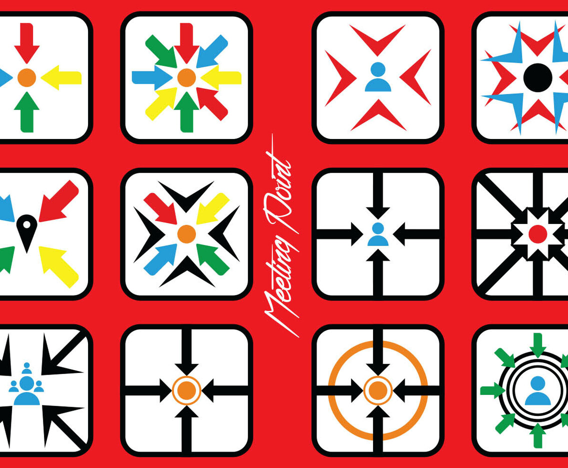 Meeting Point Icon Vector Art & Graphics | freevector.com