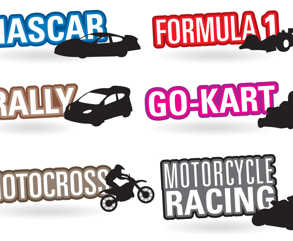 Motor Sport Titles Vector Art & Graphics | freevector.com