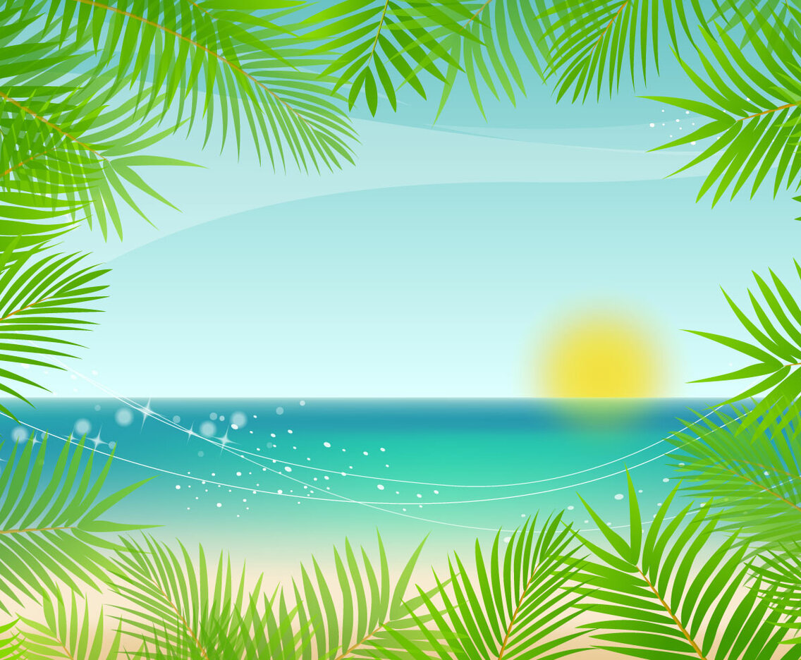 Palm Background Vector Vector Art & Graphics | freevector.com