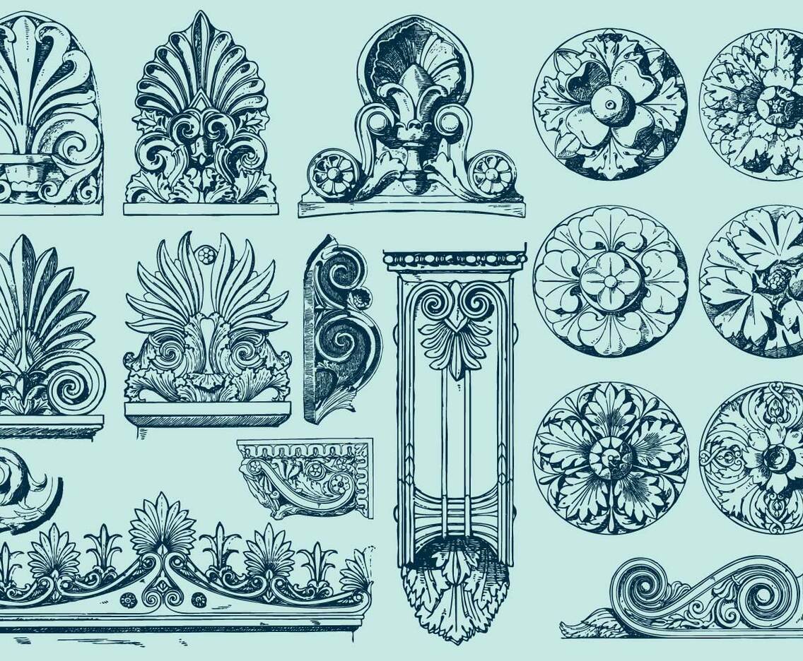 Acanthus Sculptures Vector Art & Graphics | freevector.com