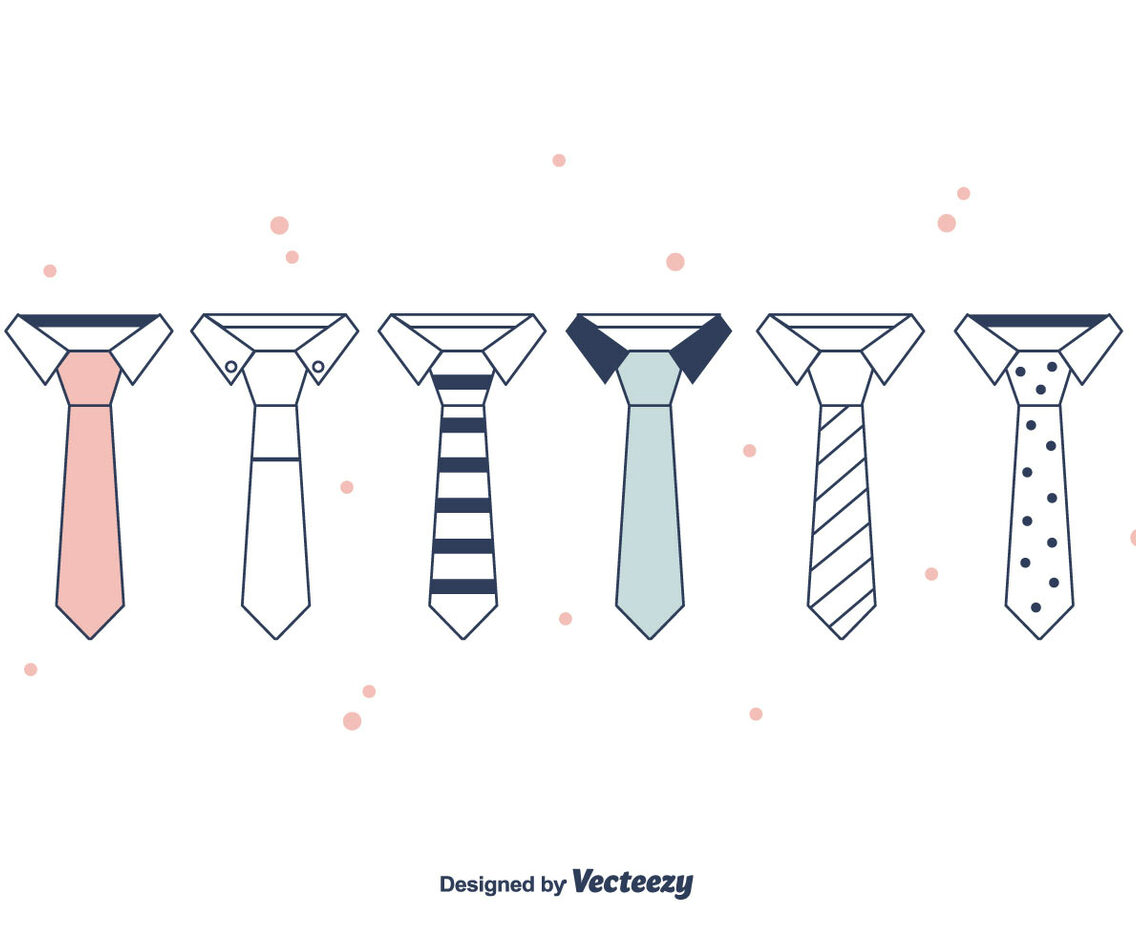 Cravat Set Vector Vector Art & Graphics | freevector.com