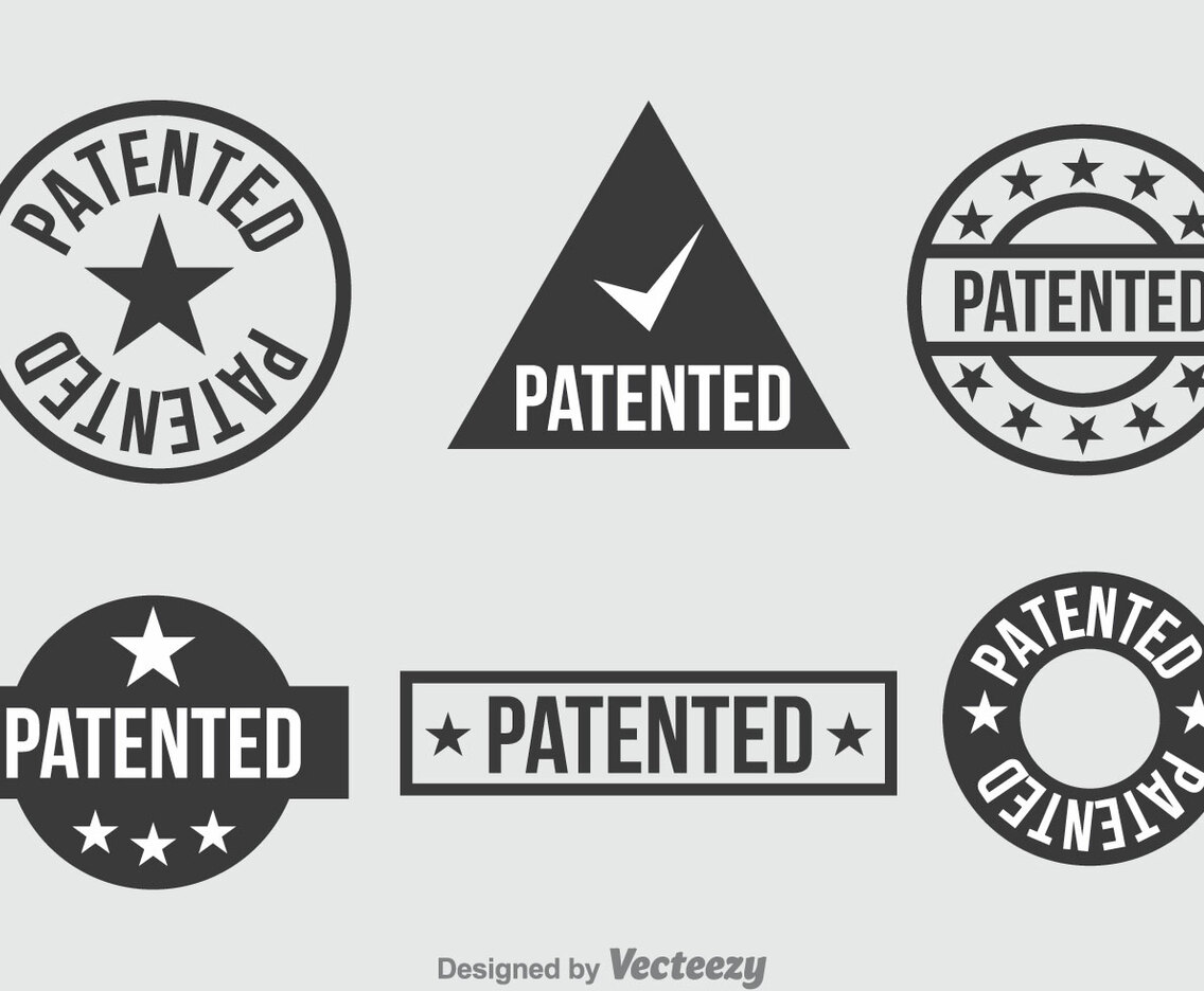 Patent Dark Grey Icons Set Vector Art & Graphics | freevector.com