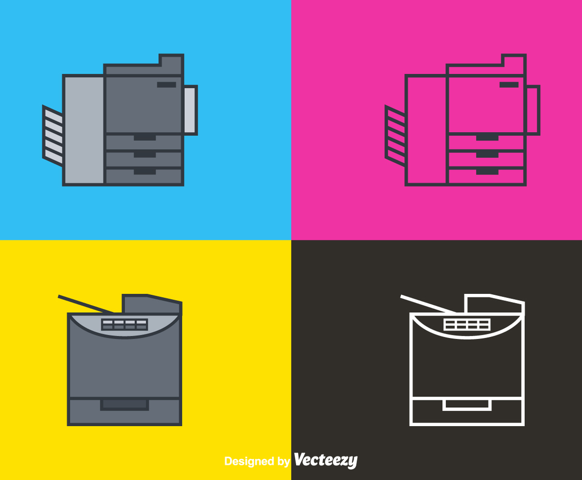 Free Line Photocopier Vector Icons Vector Art & Graphics | freevector.com