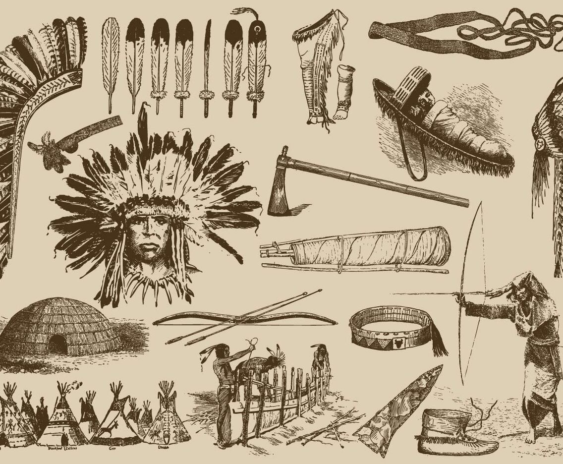 Native American Items Vector Art & Graphics | freevector.com