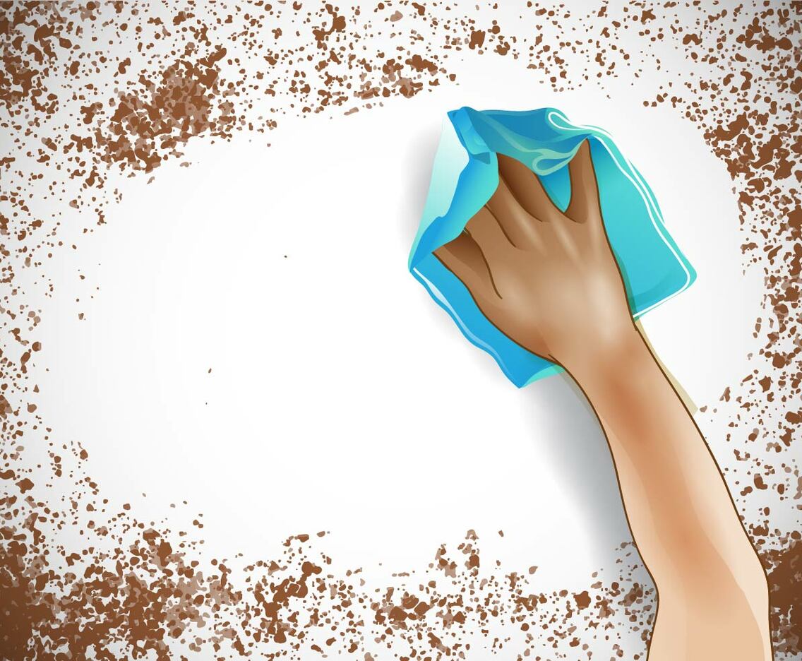 Wipe A Dirty Surface Vector Art & Graphics | freevector.com