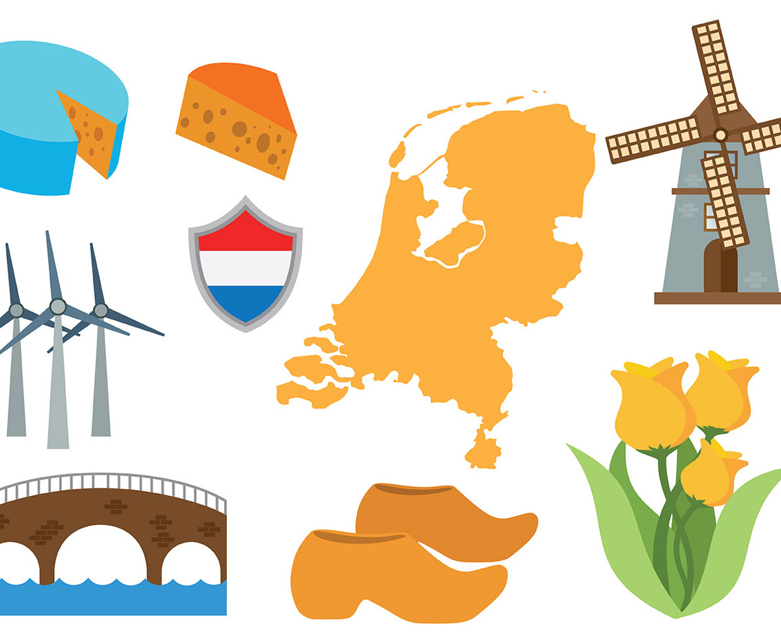 Free Netherlands Map Icons Vector Vector Art & Graphics | freevector.com