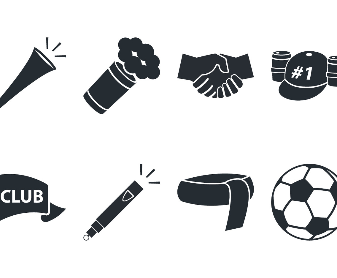 Soccer Fan Icon Vector Art & Graphics | freevector.com