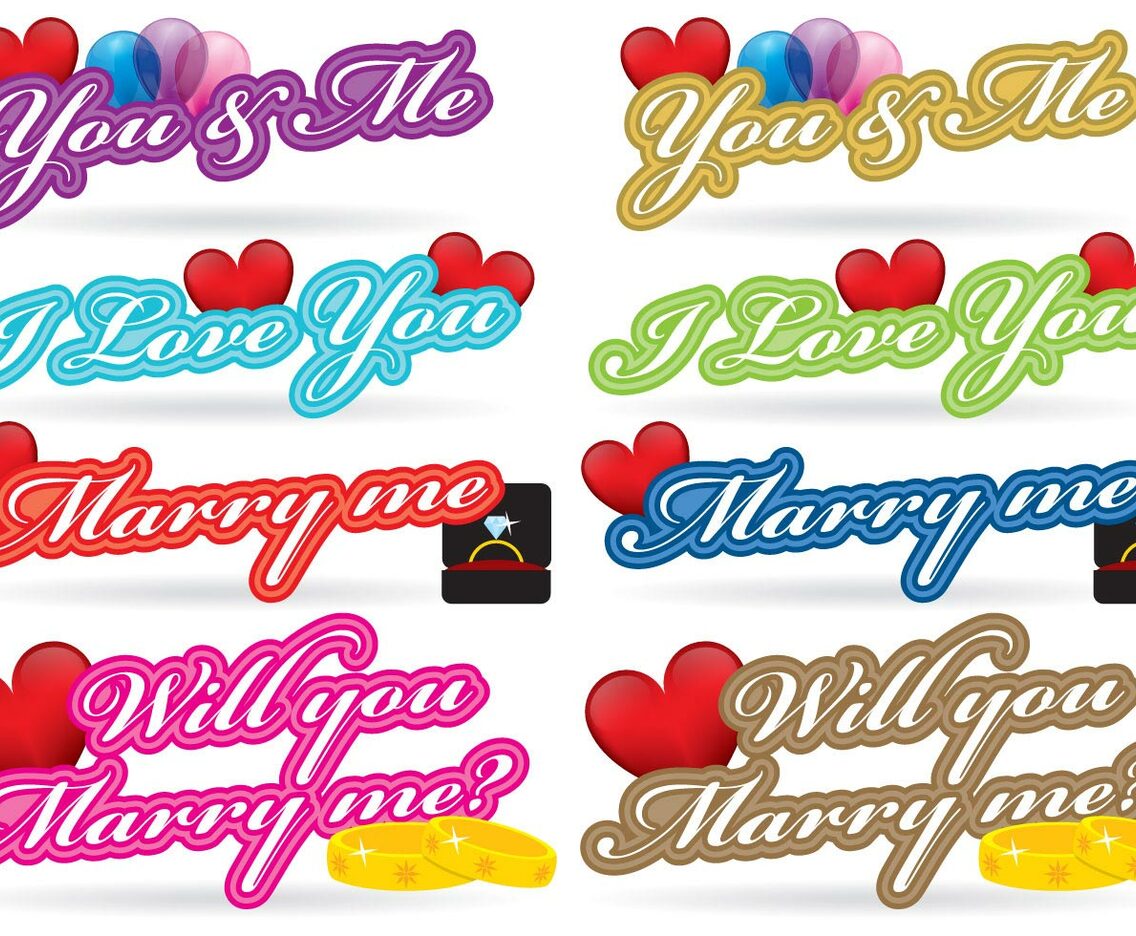 Love Titles Vector Art & Graphics | freevector.com