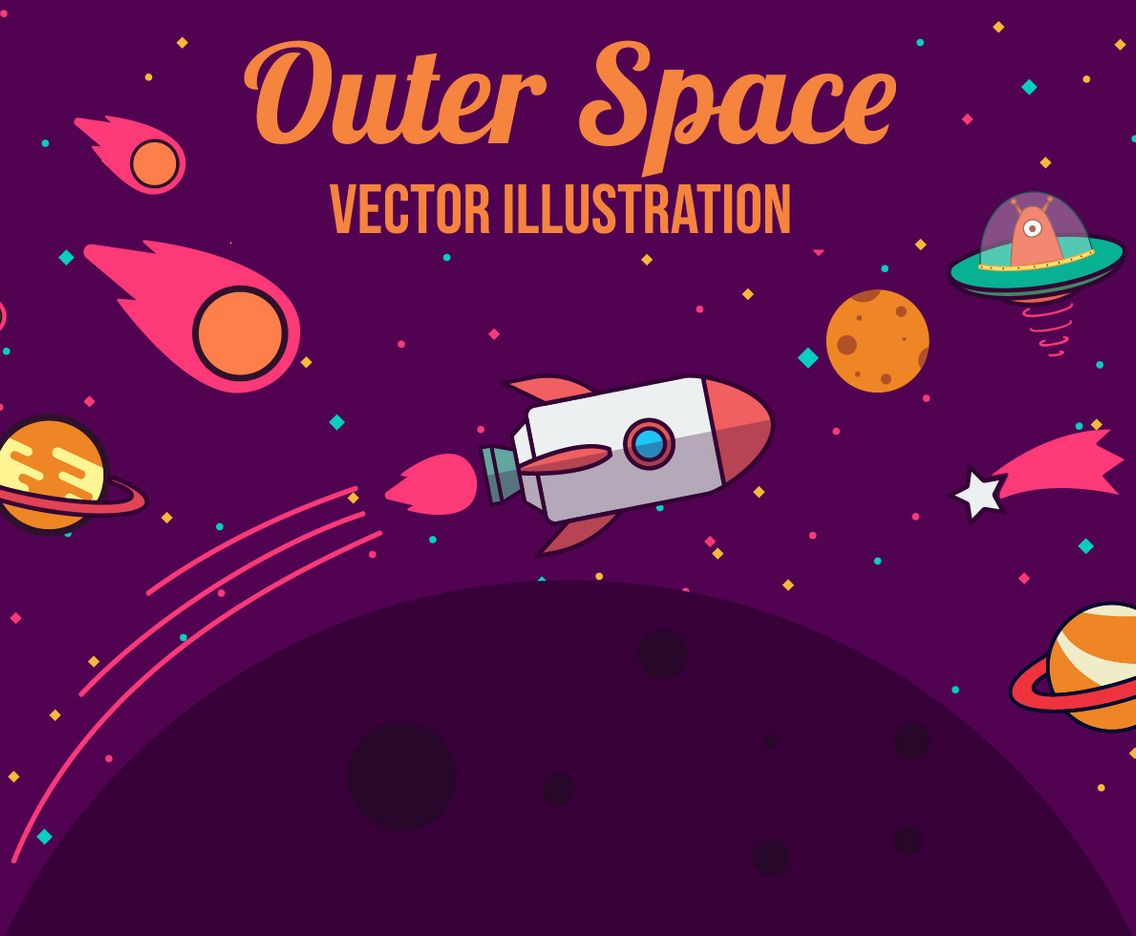 Free Space Vector Illustration Vector Art & Graphics | freevector.com