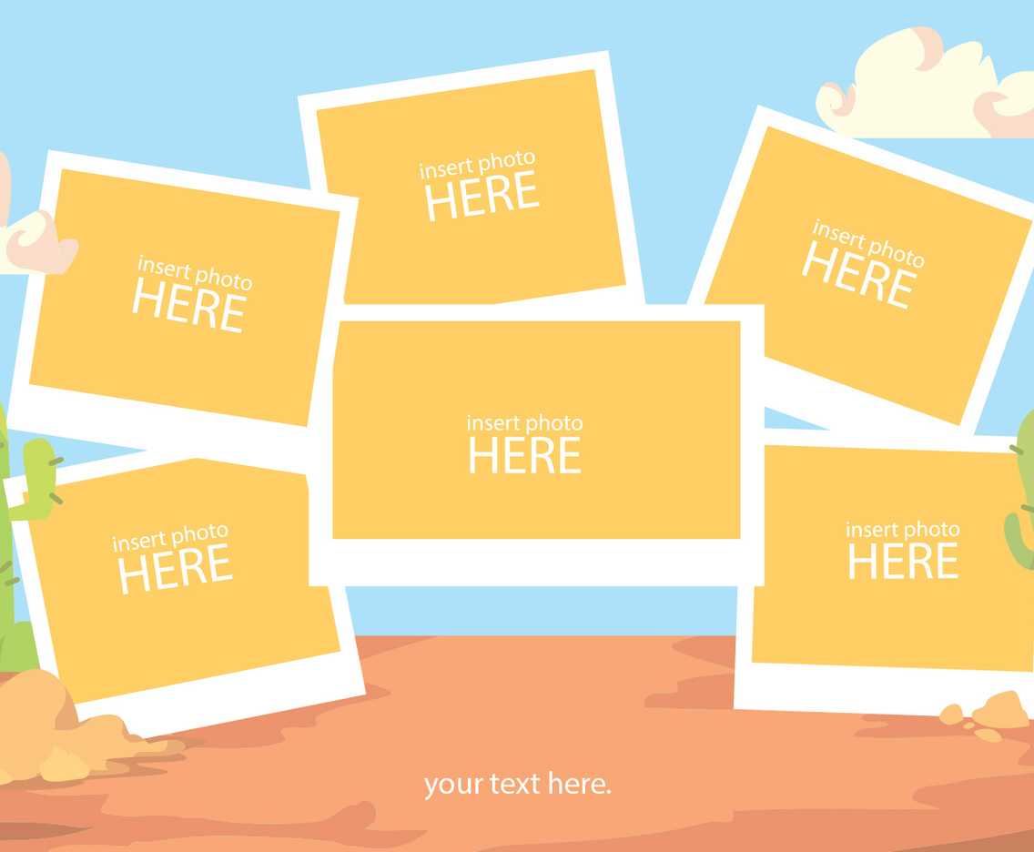 Canyon Photo Collage Template Vector Art & Graphics | freevector.com