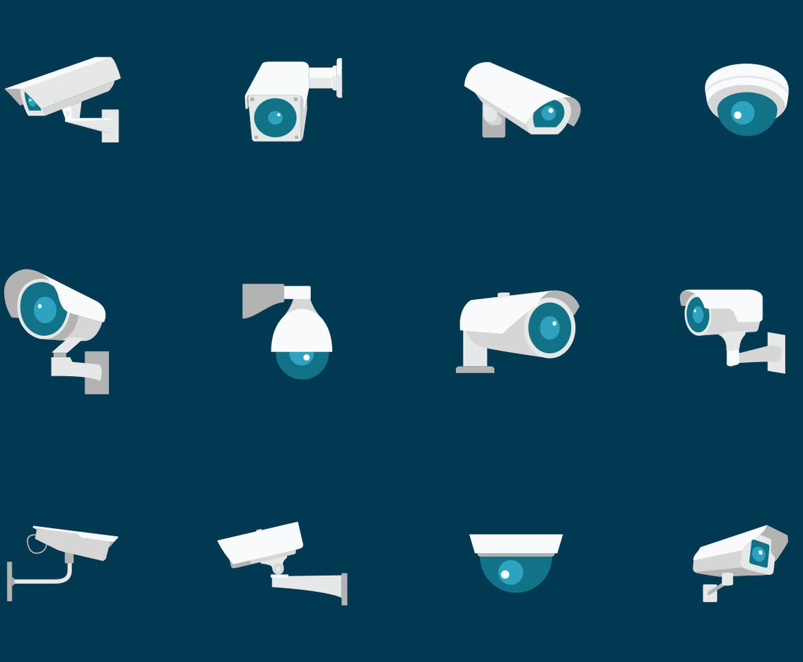Cctv Security Camera Vector Art & Graphics | freevector.com
