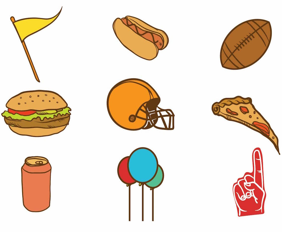 Free Hand Drawn Tailgate Party Icon Set Vector Art & Graphics ...