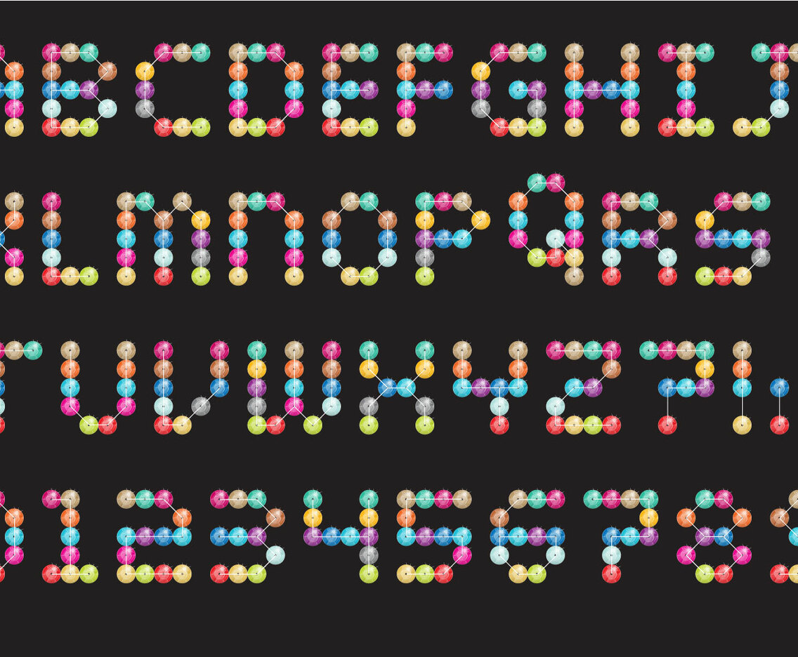 Sequin Type Vector Art & Graphics | freevector.com
