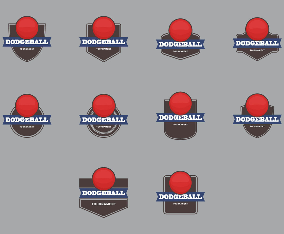 Dodge Ball Template Icon Set Vector Art & Graphics | freevector.com