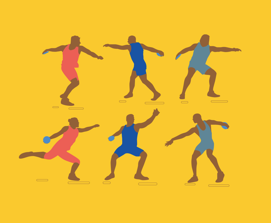 Discus Thrower Vector Vector Art & Graphics | freevector.com