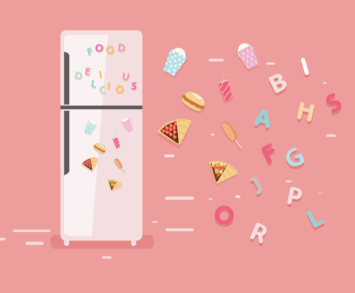 Fridge Magnet Vector Vector Art & Graphics | freevector.com