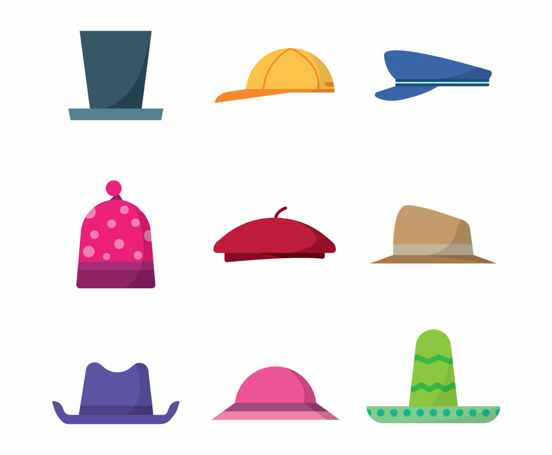 Free Hats Vector Vector Art & Graphics | freevector.com
