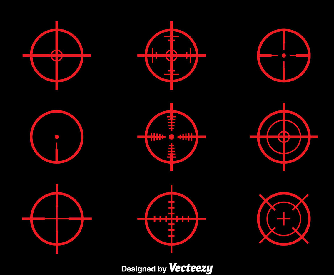 Red Laser Tag Vector Set Vector Art & Graphics | freevector.com