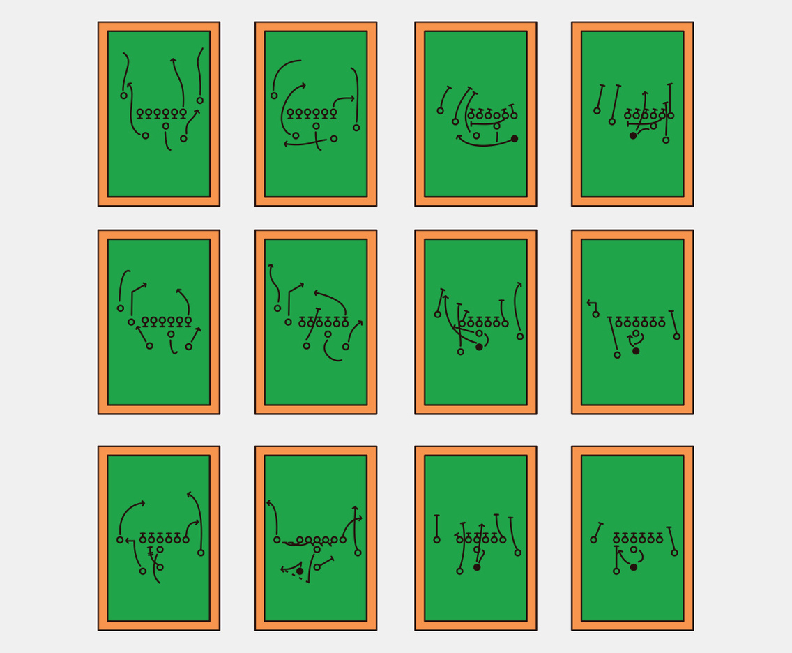 Free American Football Tactics Board Vector Art & Graphics | freevector.com