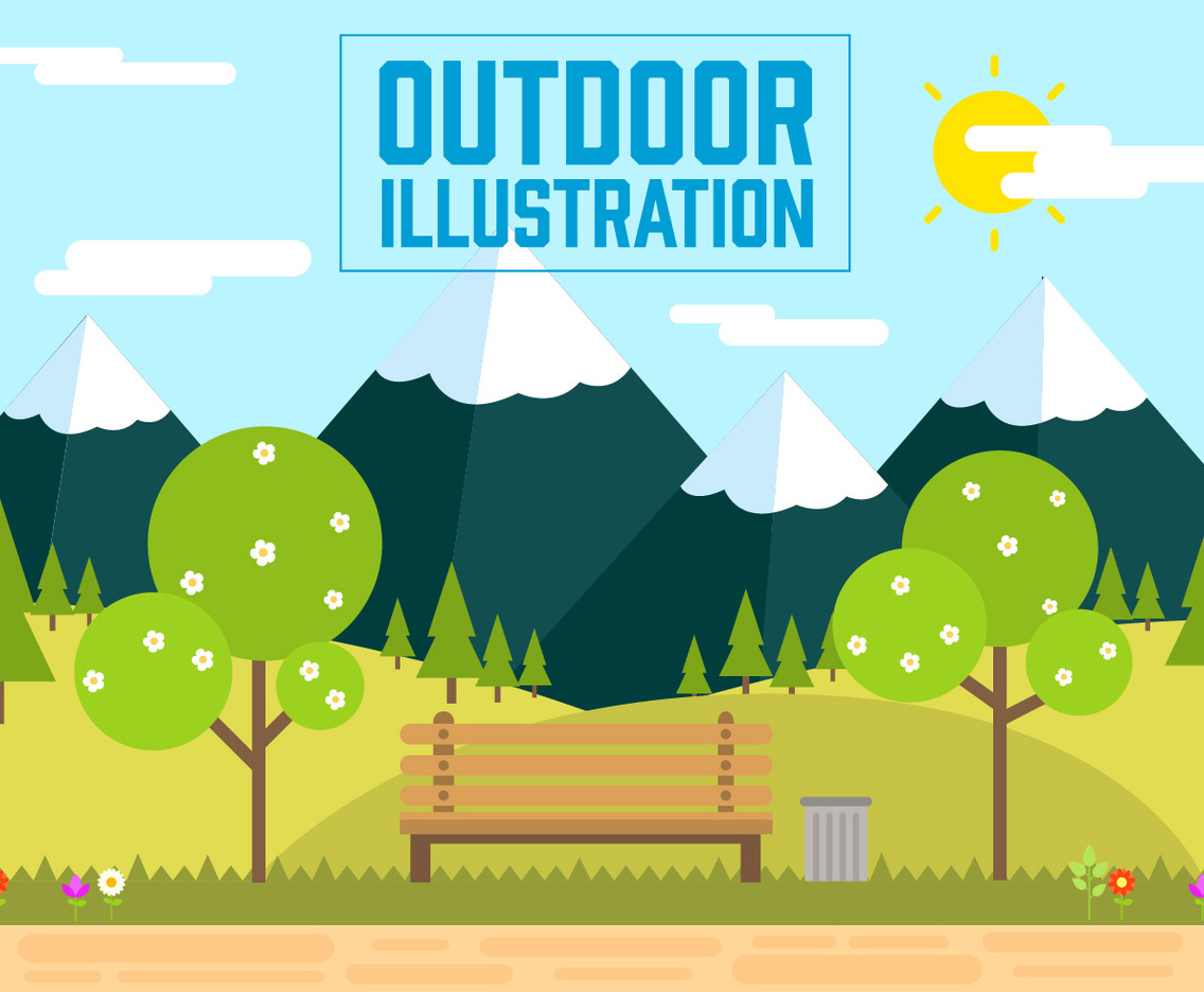 Free Landscape Vector Illustration Vector Art & Graphics | freevector.com