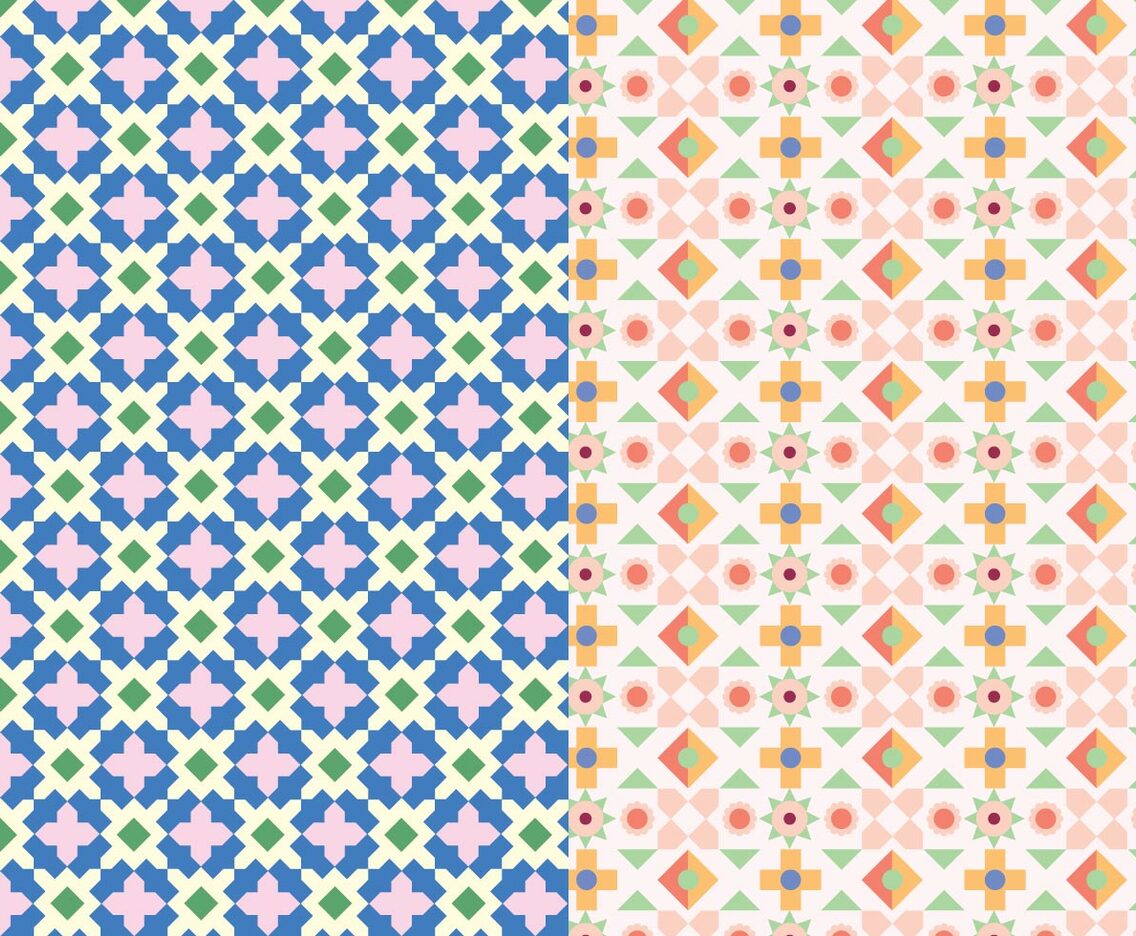 Decorative Mosaic Pattern Vector Art & Graphics | freevector.com