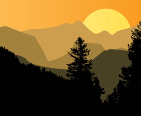 Mountains Area Vector Vector Art & Graphics | freevector.com