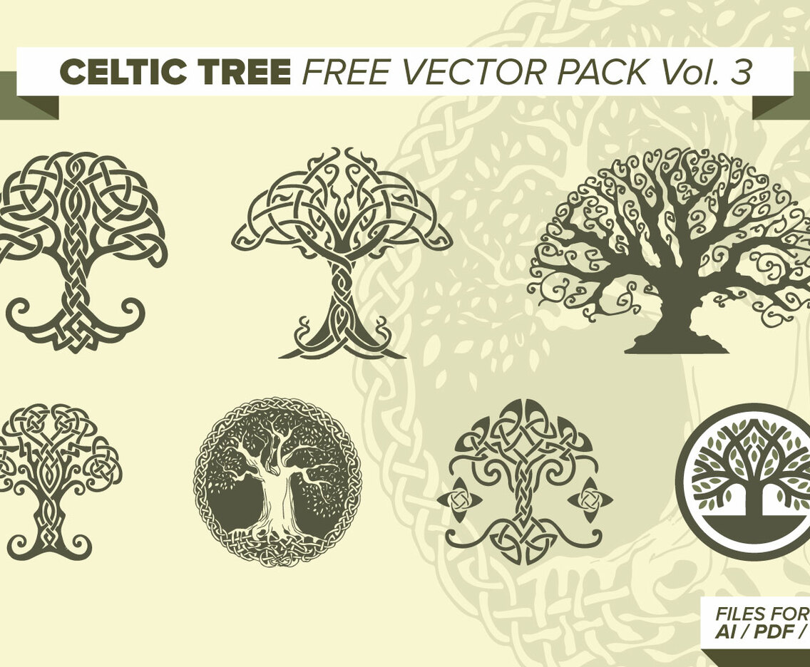 Celtic Tree Free Vector Pack Vol. 3 Vector Art & Graphics | freevector.com
