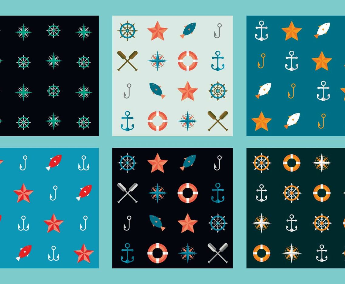 Free Marine Vector Patterns 6 Vector Art & Graphics | freevector.com