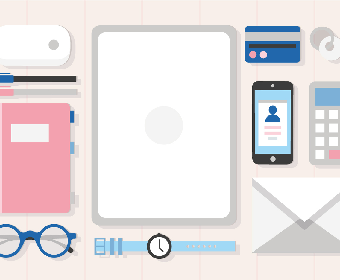 Free Desk Items Vector Design Vector Art & Graphics | freevector.com