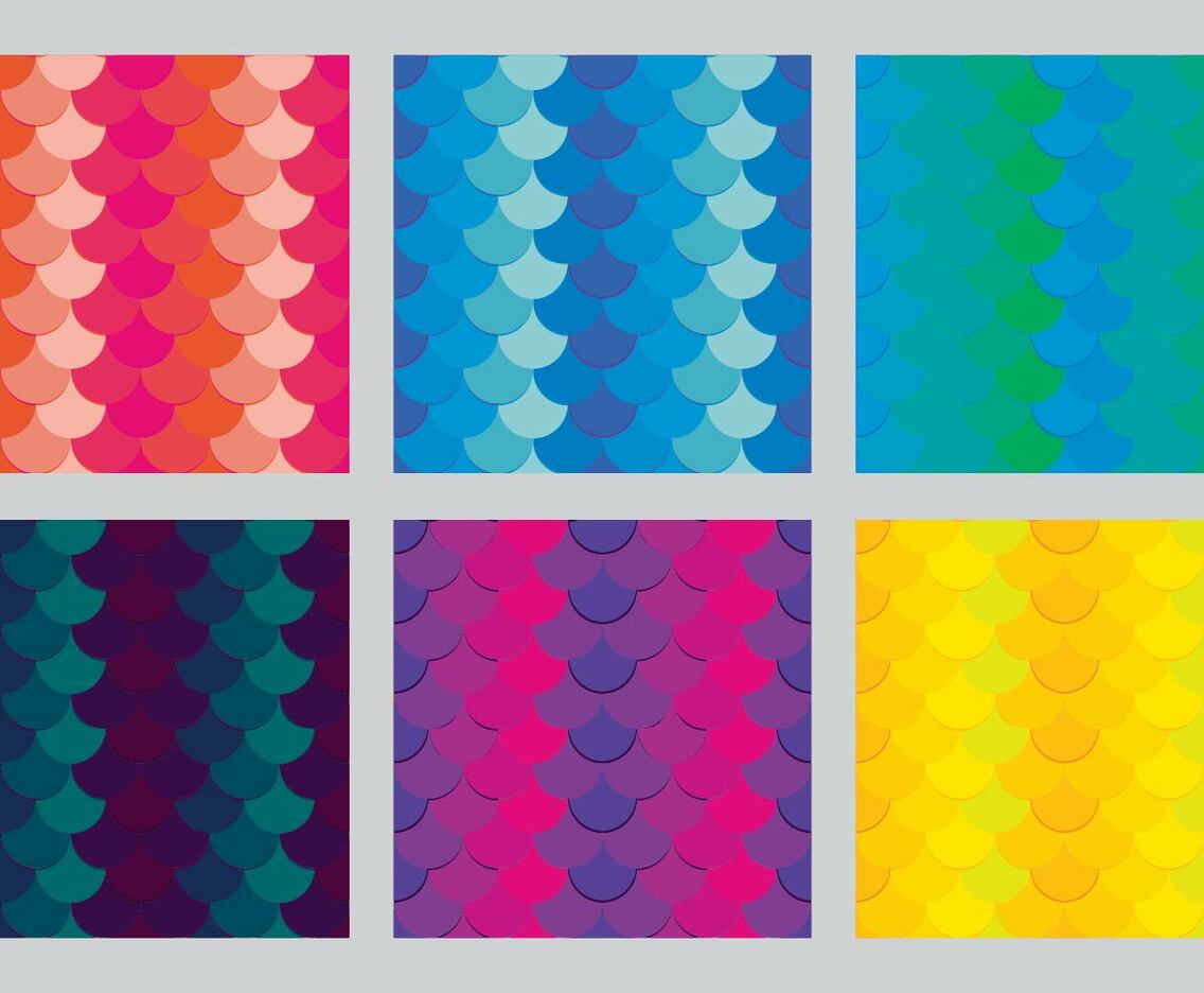 Free Fish Scales Vector Pattern 4 Vector Art & Graphics | freevector.com