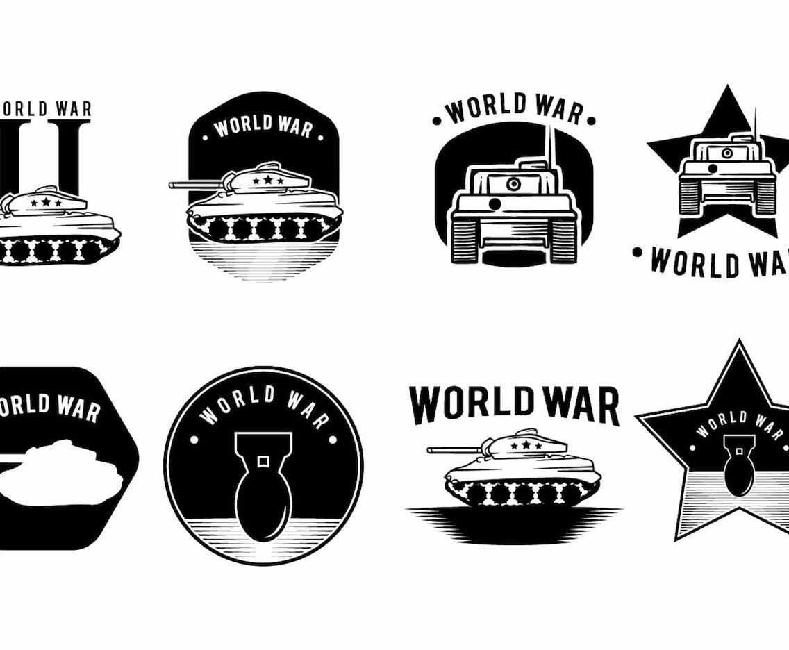 World War 2 Badge Set Vector Art & Graphics | freevector.com