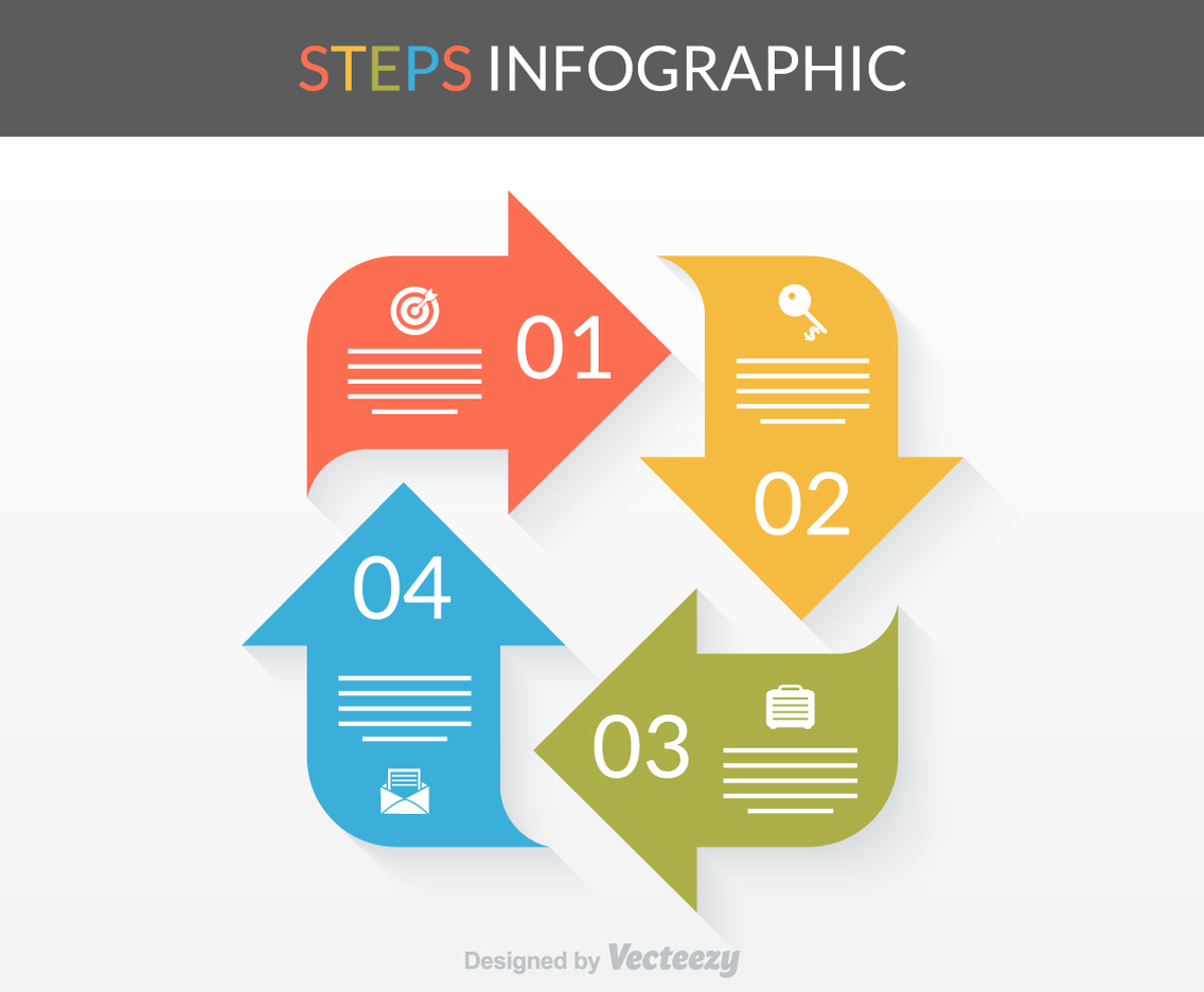 Free Vector Steps Infographic Vector Art & Graphics | freevector.com