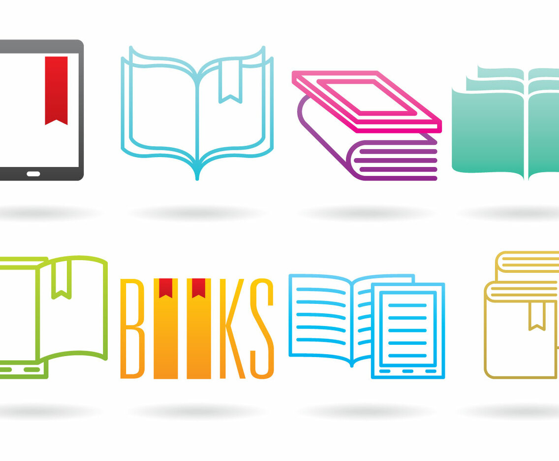 Books And E Reader Logos Vector Art & Graphics | freevector.com